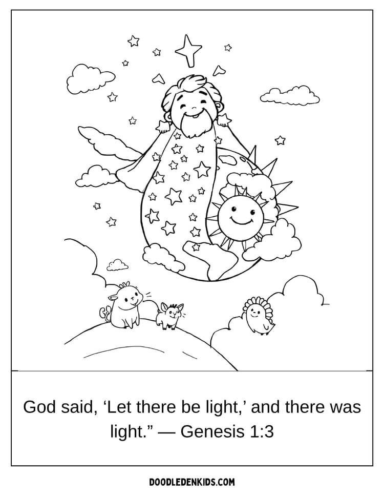 Free Creation Coloring Pages Hub