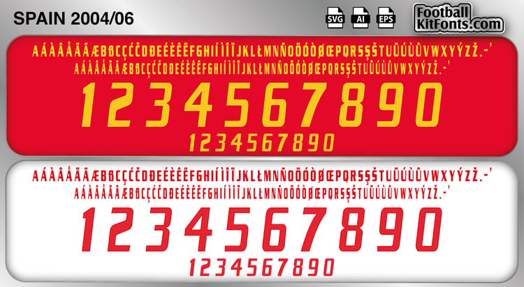 Spain 2008-10 Vector Font
