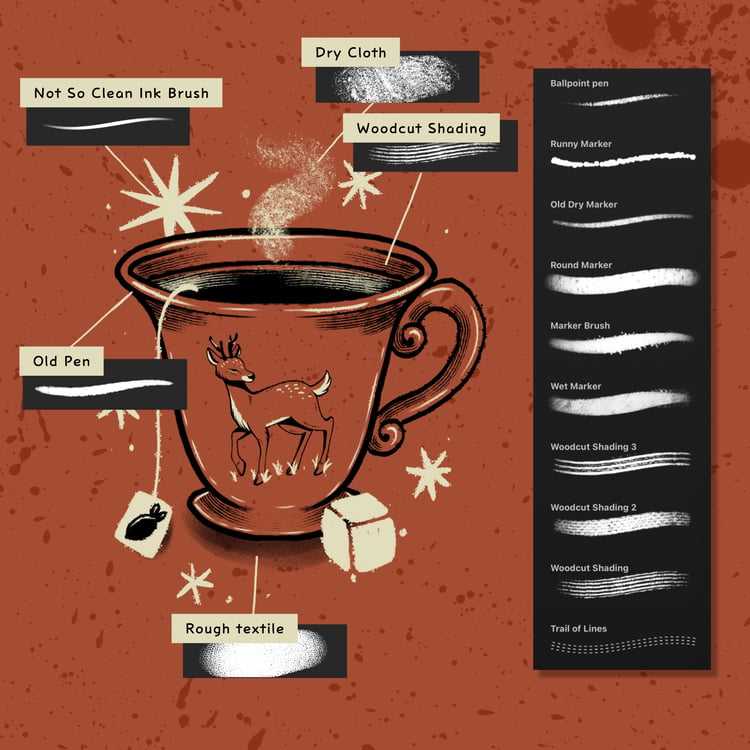 Ink Wild Brushes – Handcrafted Procreate Brushes for Digital Artists