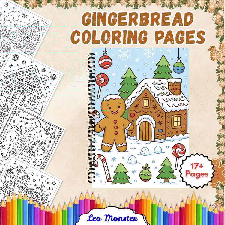 45 Christmas Coloring Printable Pages - Payhip