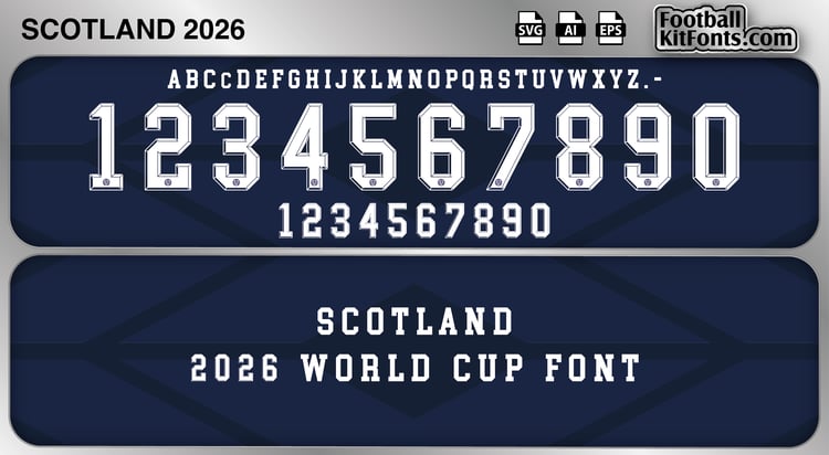 Football Kit Fonts