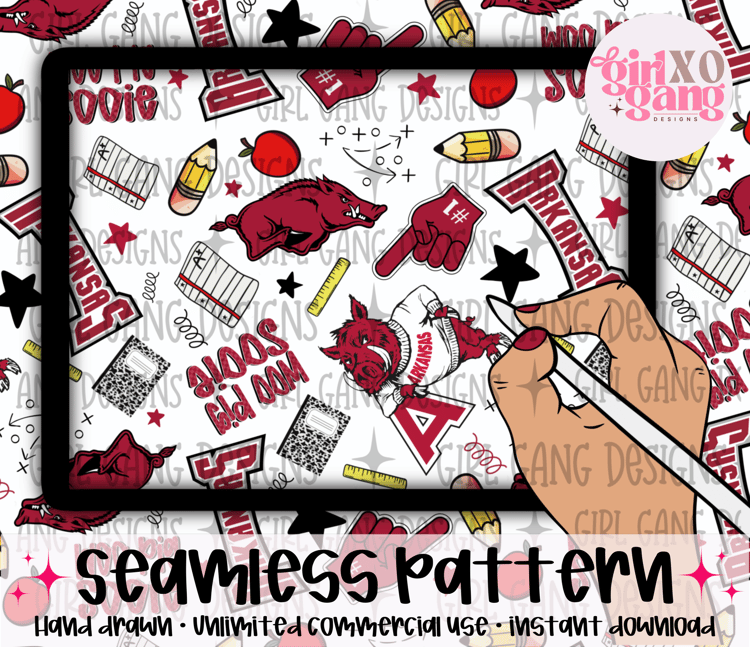 Texas seamless pattern png, transparent included ,sports team school ...