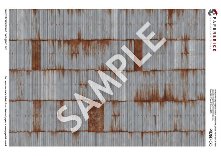 Paper Brick | Printable Brick Papers & Textures For Model Buildings ...