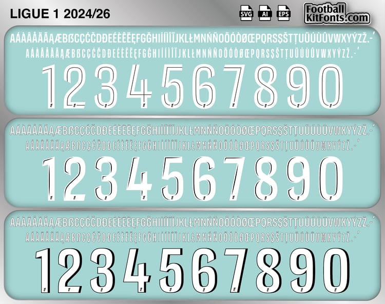 Football Kit Fonts