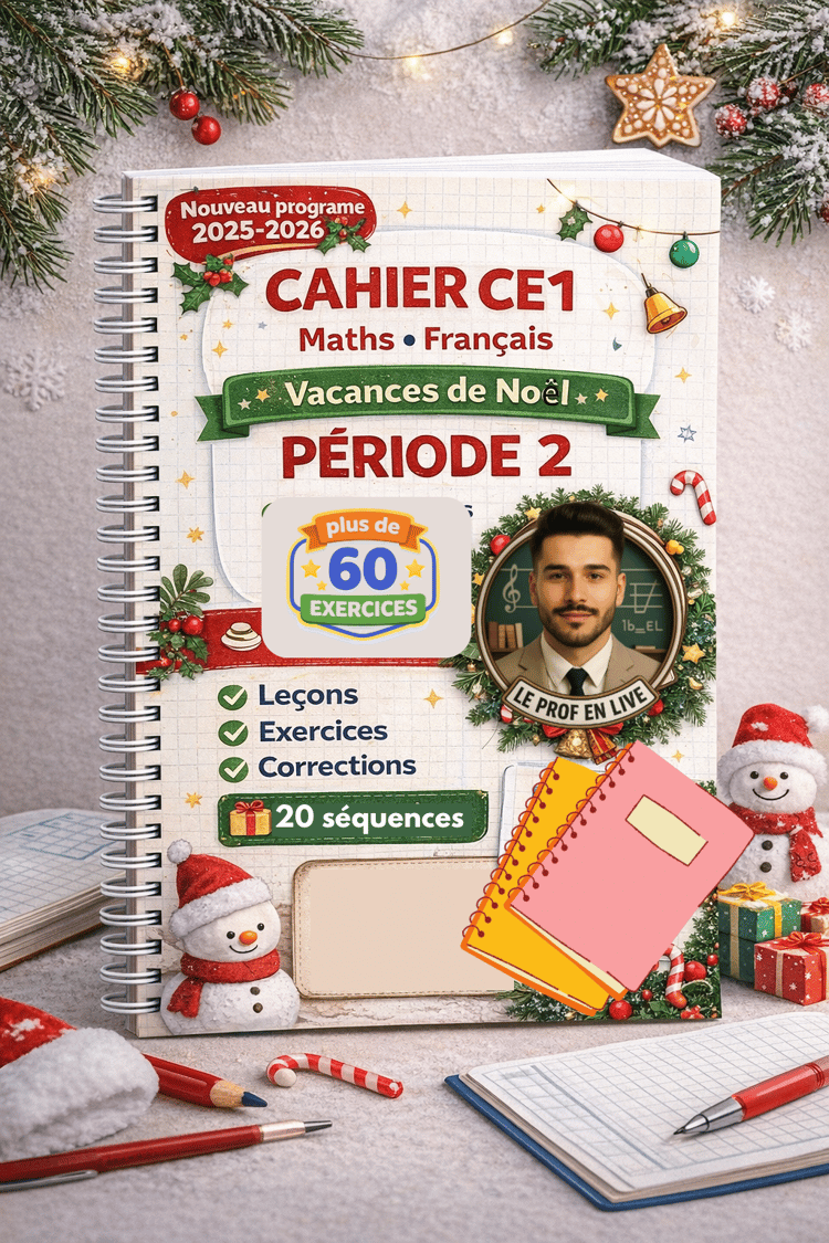 Cahier CE1 - Période 4 (Mars-Avril-Mai) Maths - Français (Leçons ...