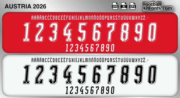Football Kit Fonts - 2026 FIFA WORLD CUP
