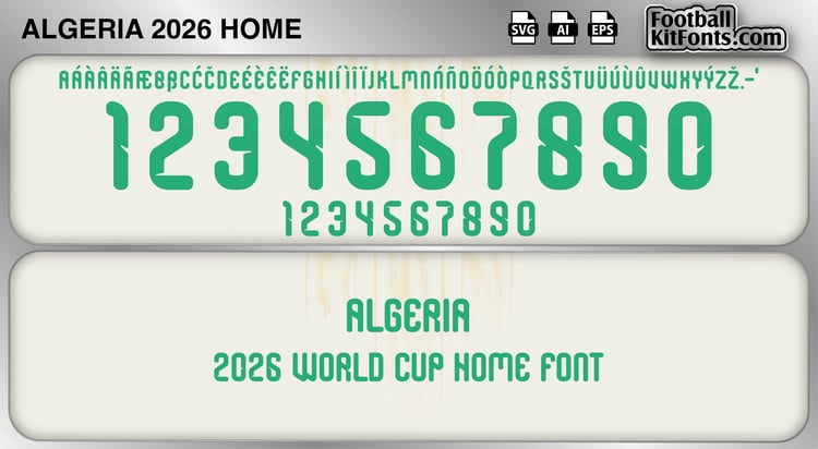 Football Kit Fonts - 2026 FIFA WORLD CUP