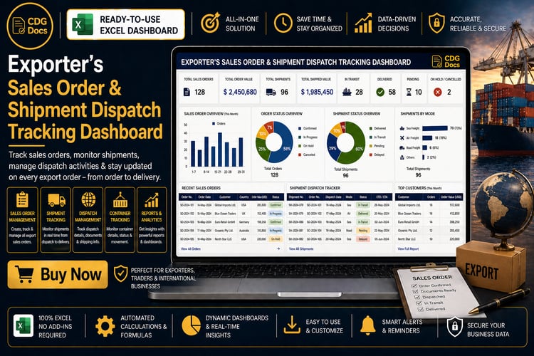 Manufacturing Scrap, Rejection & Rework Cost Tracking Excel Dashboard