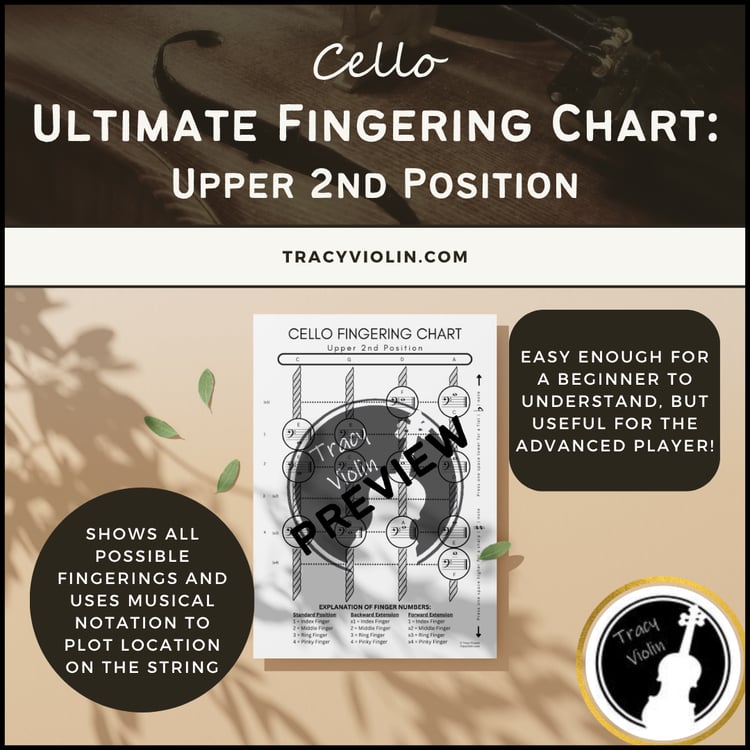 Tracy Violin - Fingering Charts, Cello