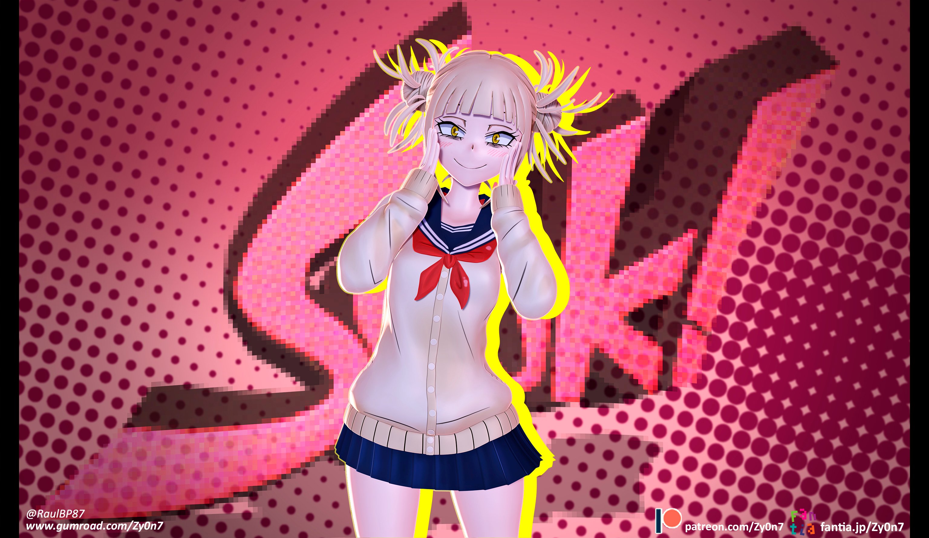 Himiko Toga render & 3d model set ( .pmx) - Payhip