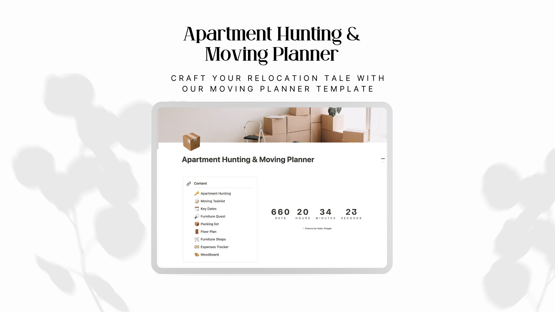 Apartment Hunting & Moving Planner 📦 | Notion Template