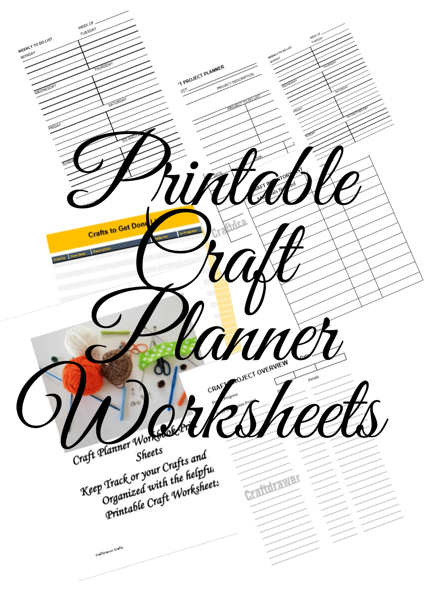 Craft Project Planner Printer Worksheets Workbook - Payhip