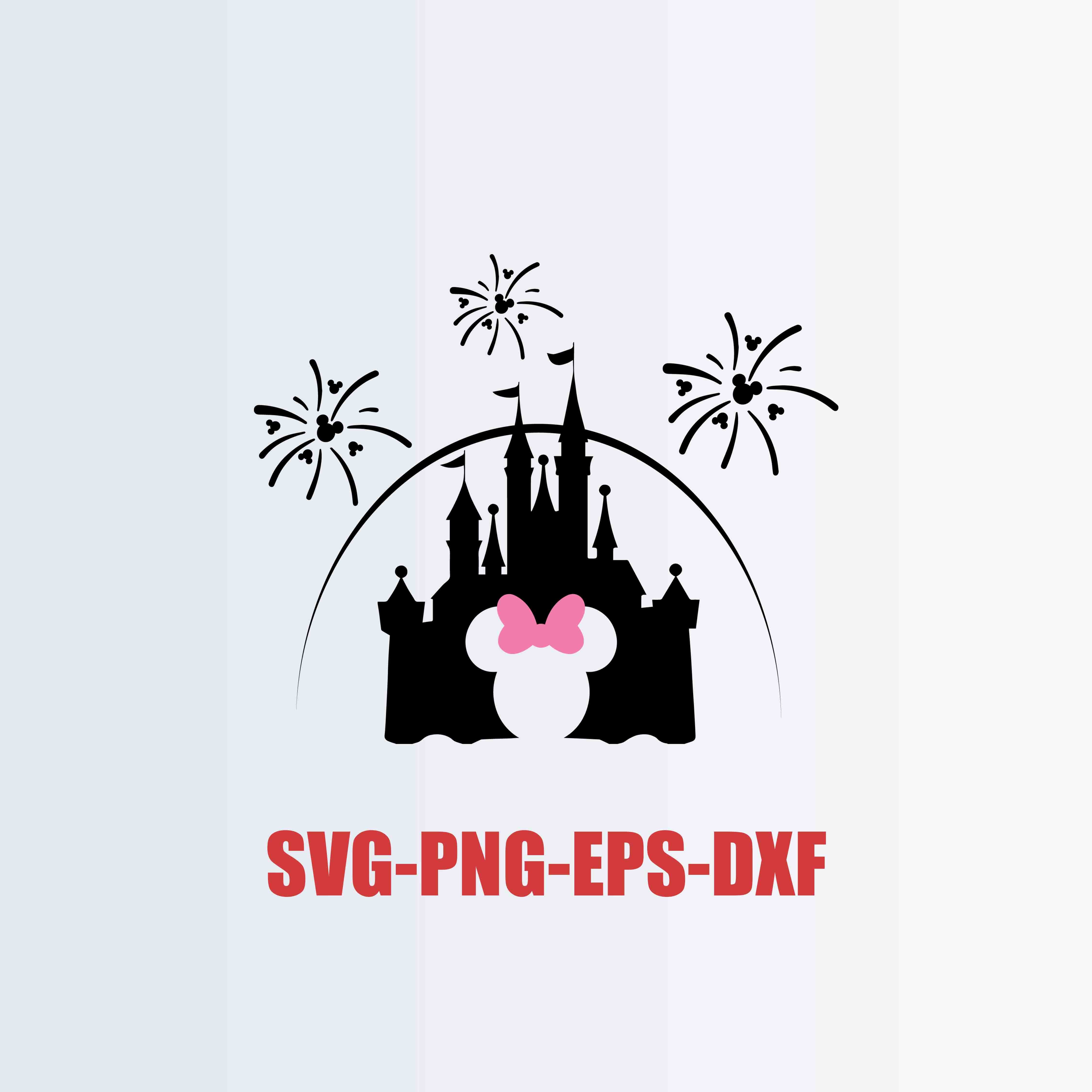 Disney Castle Pink svg . Disney castle svg . Disney castle clipart ...