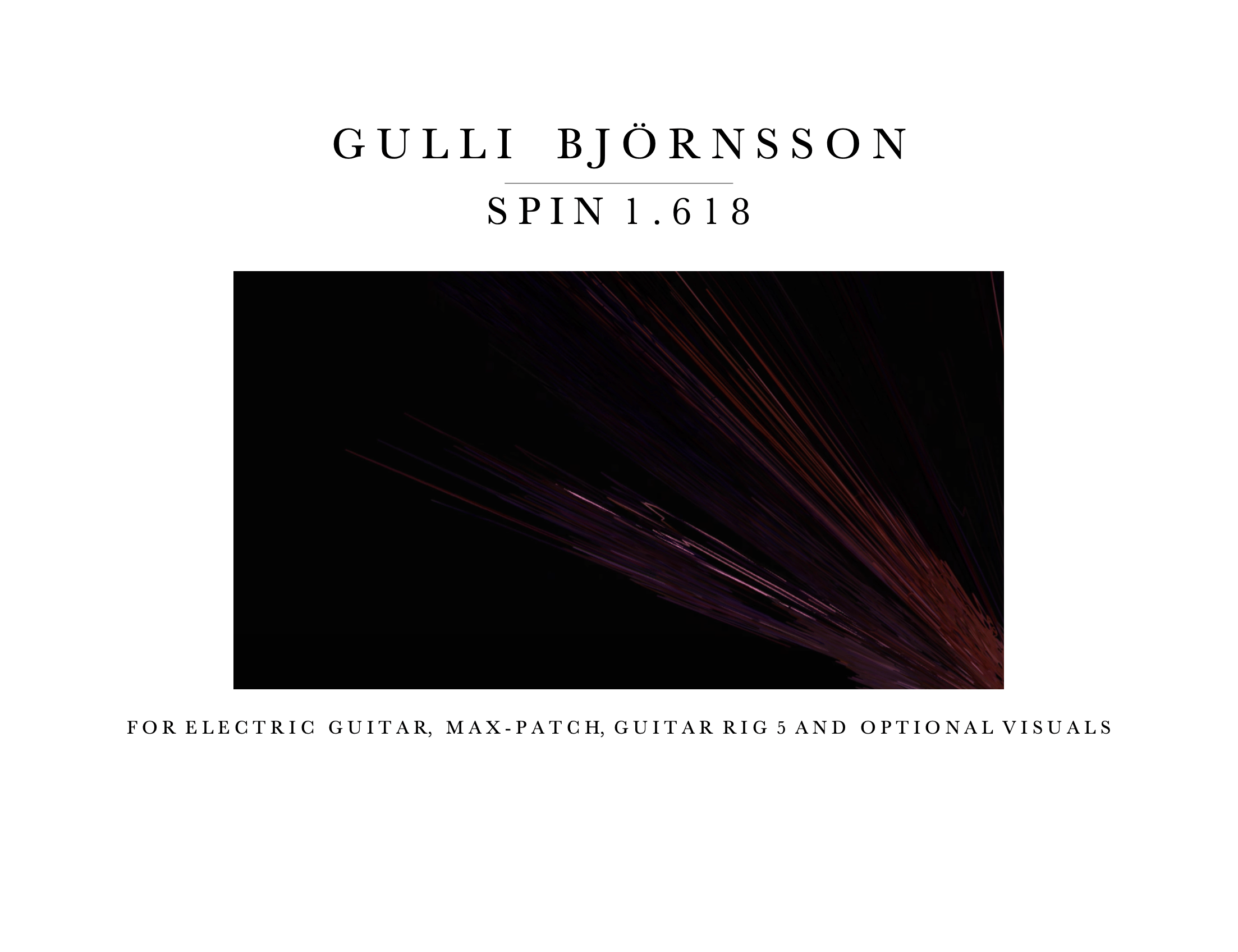 Spin 1.618 - For Electric Guitar, String Orchestra, Max-patch, Guitar ...