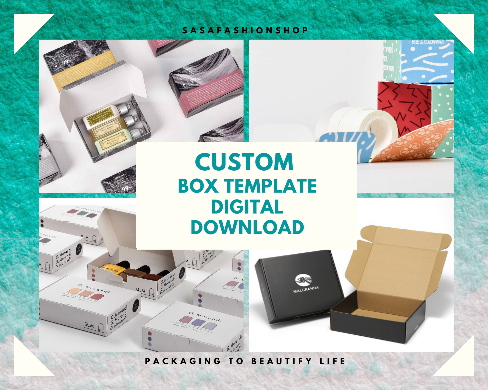 Custom About Drawer Box Template Gift box/Bottle box/Shoe box/Clothing ...