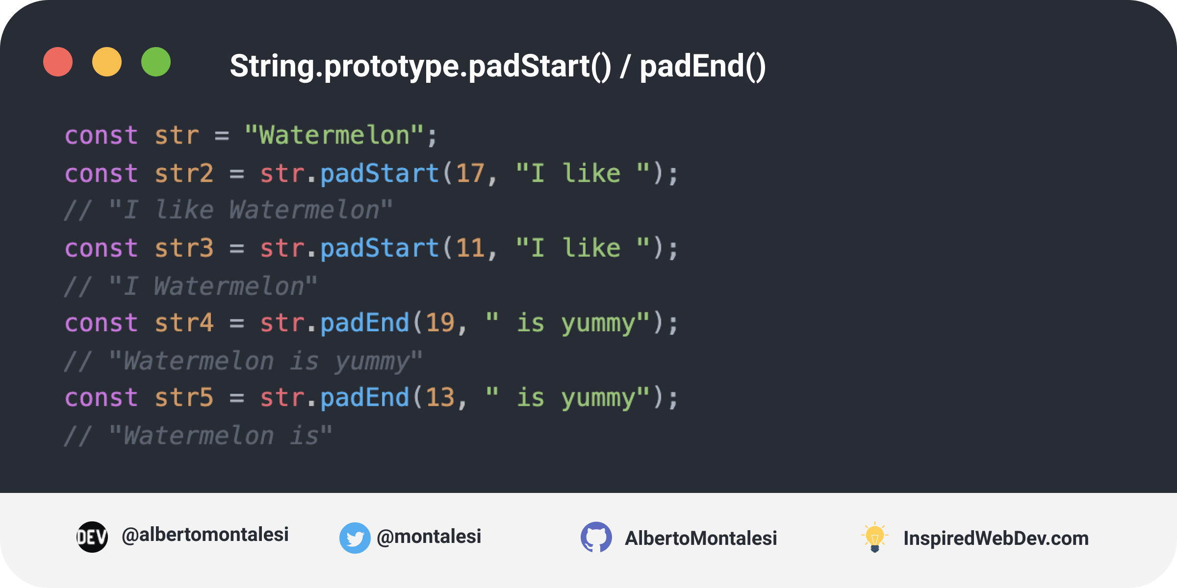 JavaScript String Flashcards - InspiredWebDev - Payhip