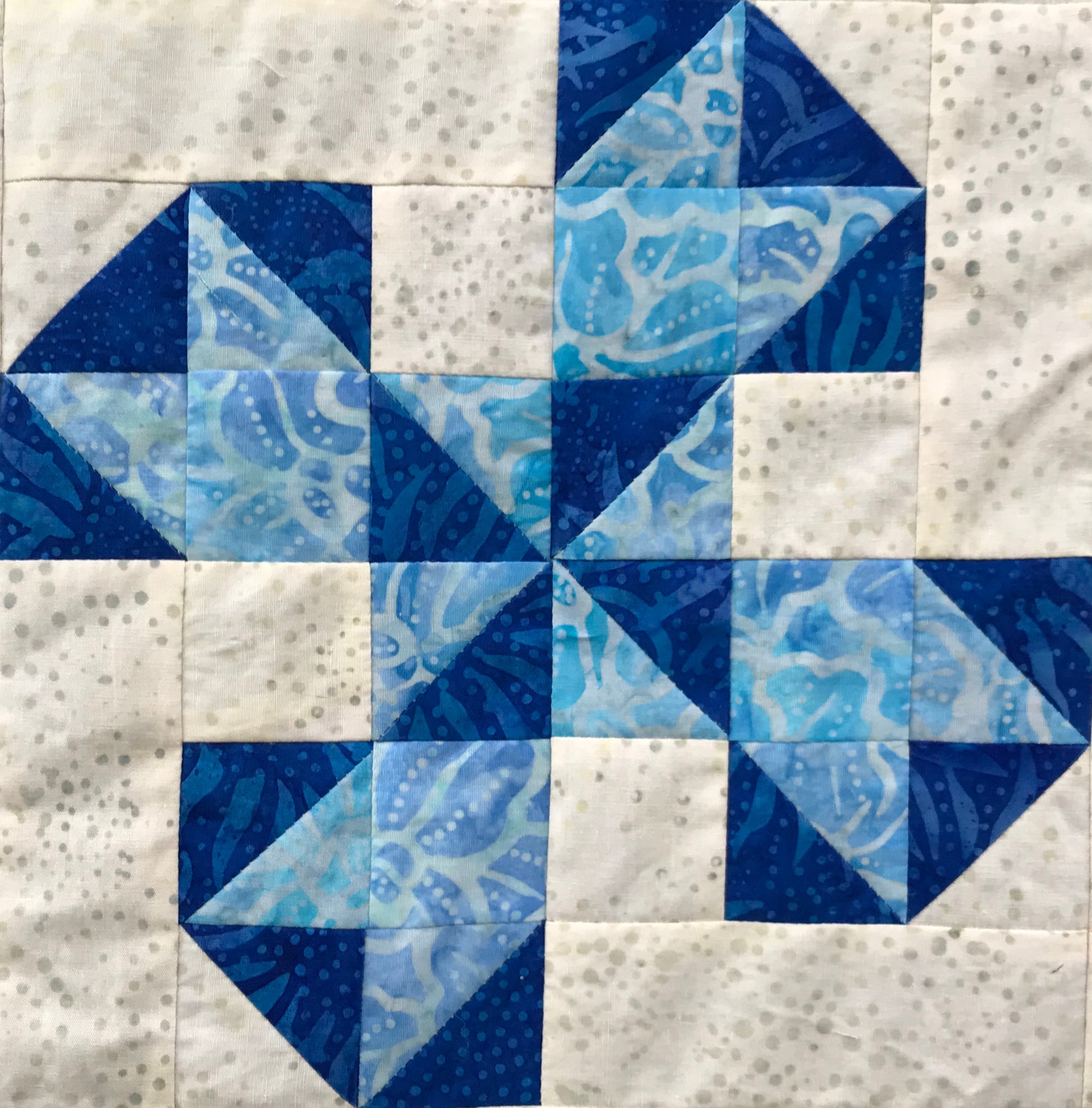 Ribbon Star 9" x 9" Block - Payhip