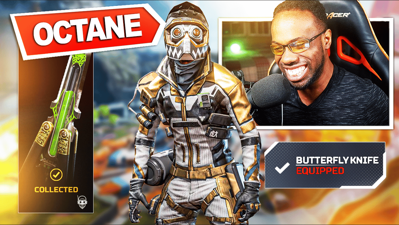 OCTANE LEGENDARY SKINS - APEX LEGENDS THUMBNAIL PHOTOSHOP PACK - Payhip