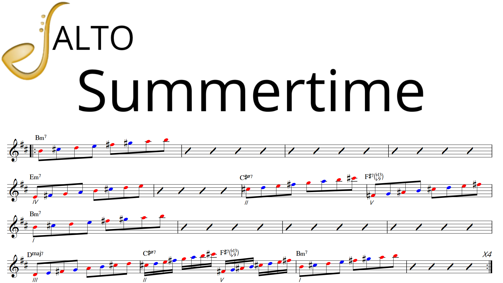 Summertime - Alto Saxophone - Payhip