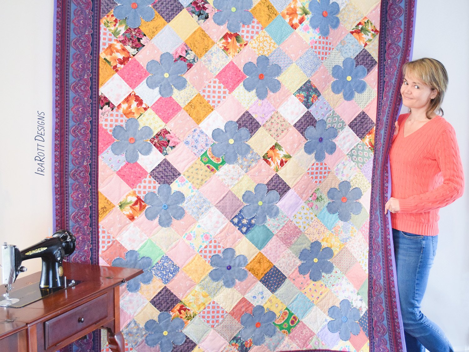 QUILTING PATTERN Scrappy Daisy Garden - Payhip