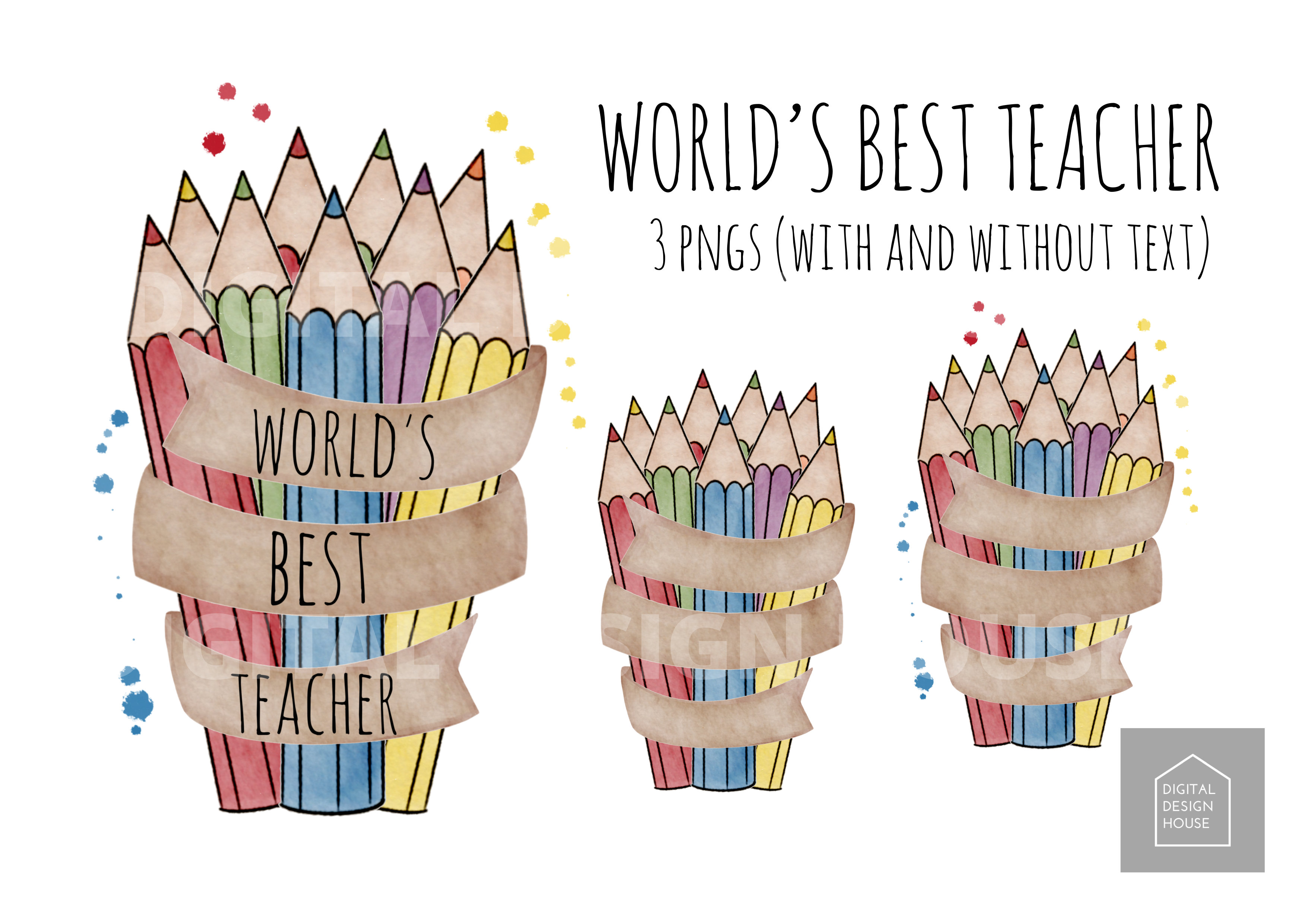 Teacher Appreciation Pencil and Crayon Bundle - Payhip