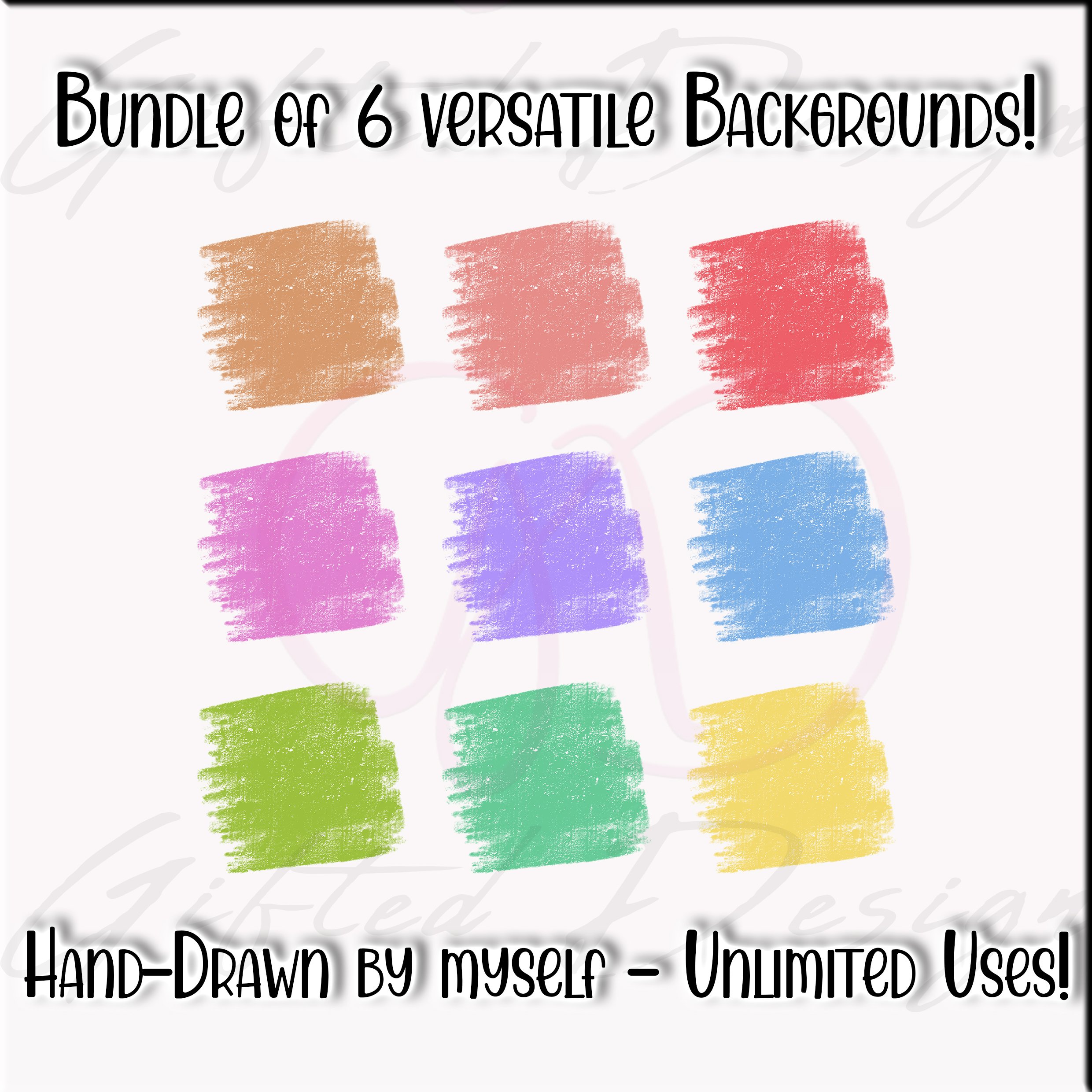 Painted Backgrounds Set of 9 - Payhip