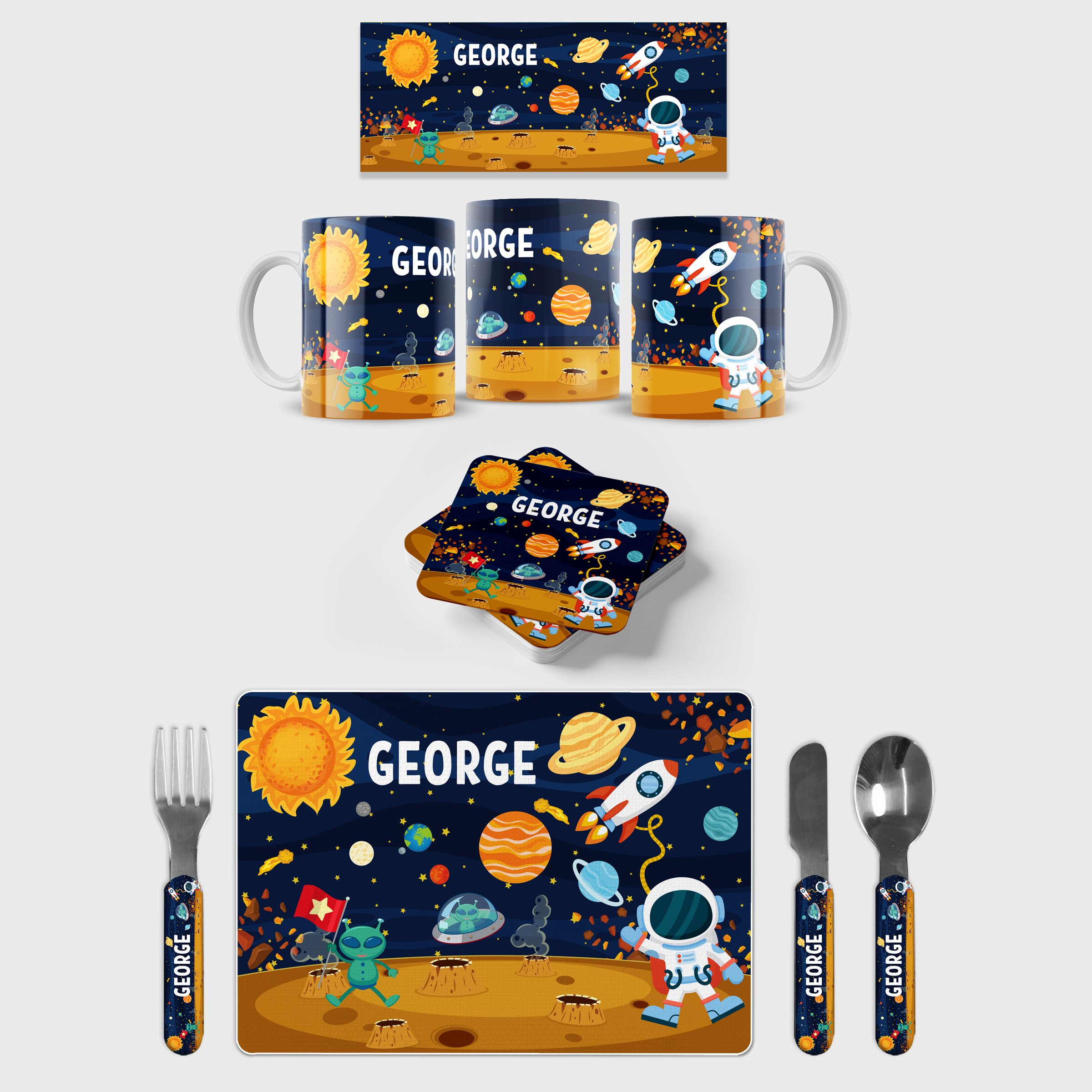 Outer Space Dinner Set - Payhip