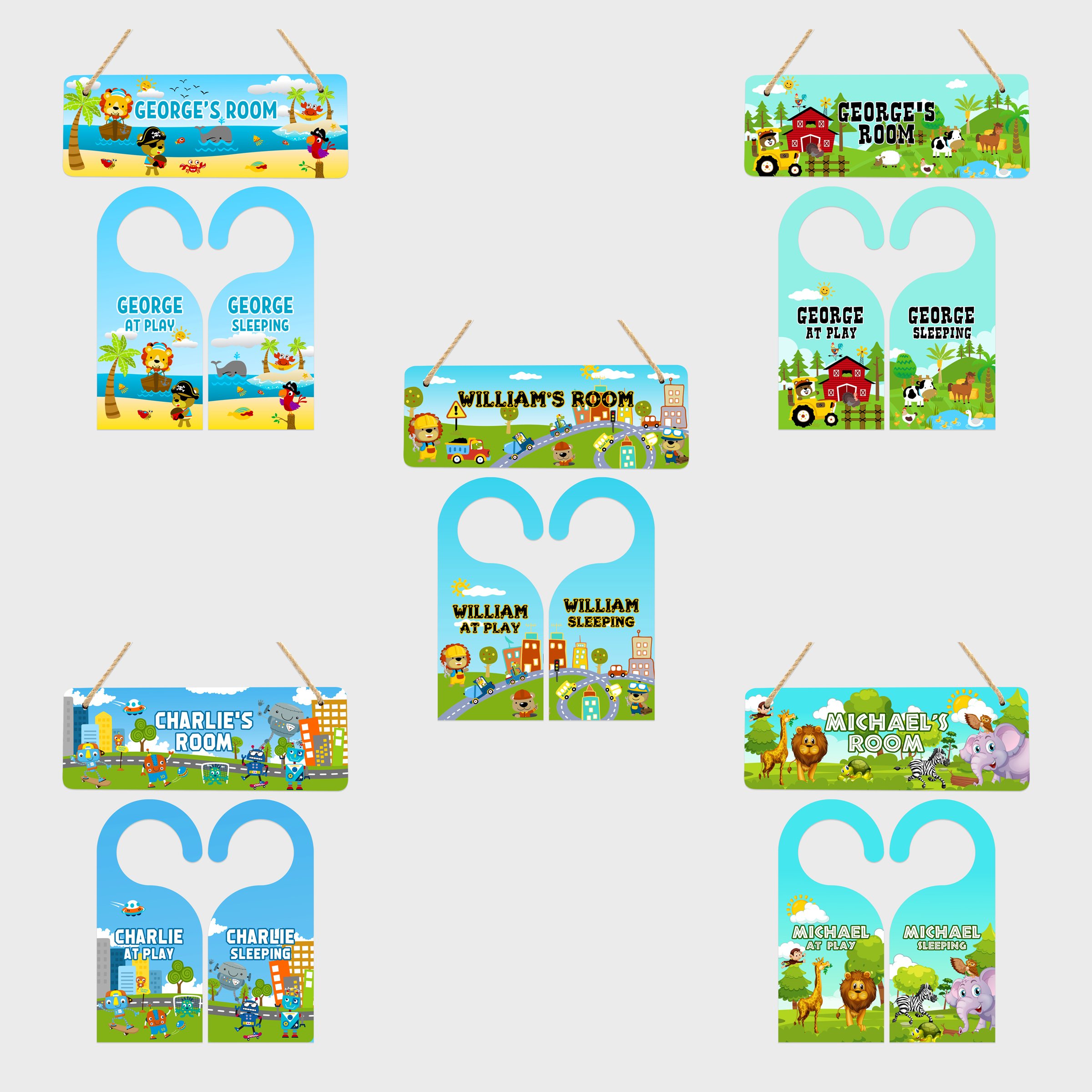 Cute Door Sign and Door Hanger Set 2 - Payhip