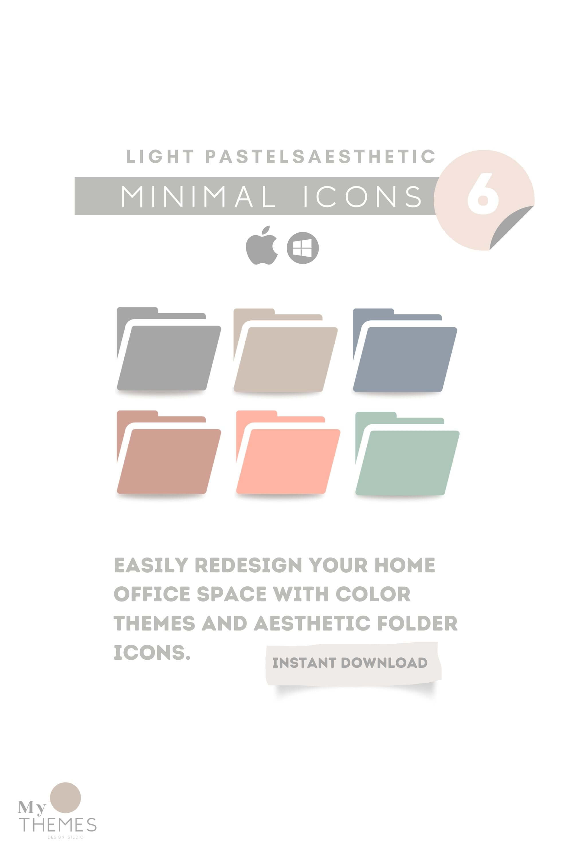Minimal Folder ICONS for MAC & WINDOWS - Payhip