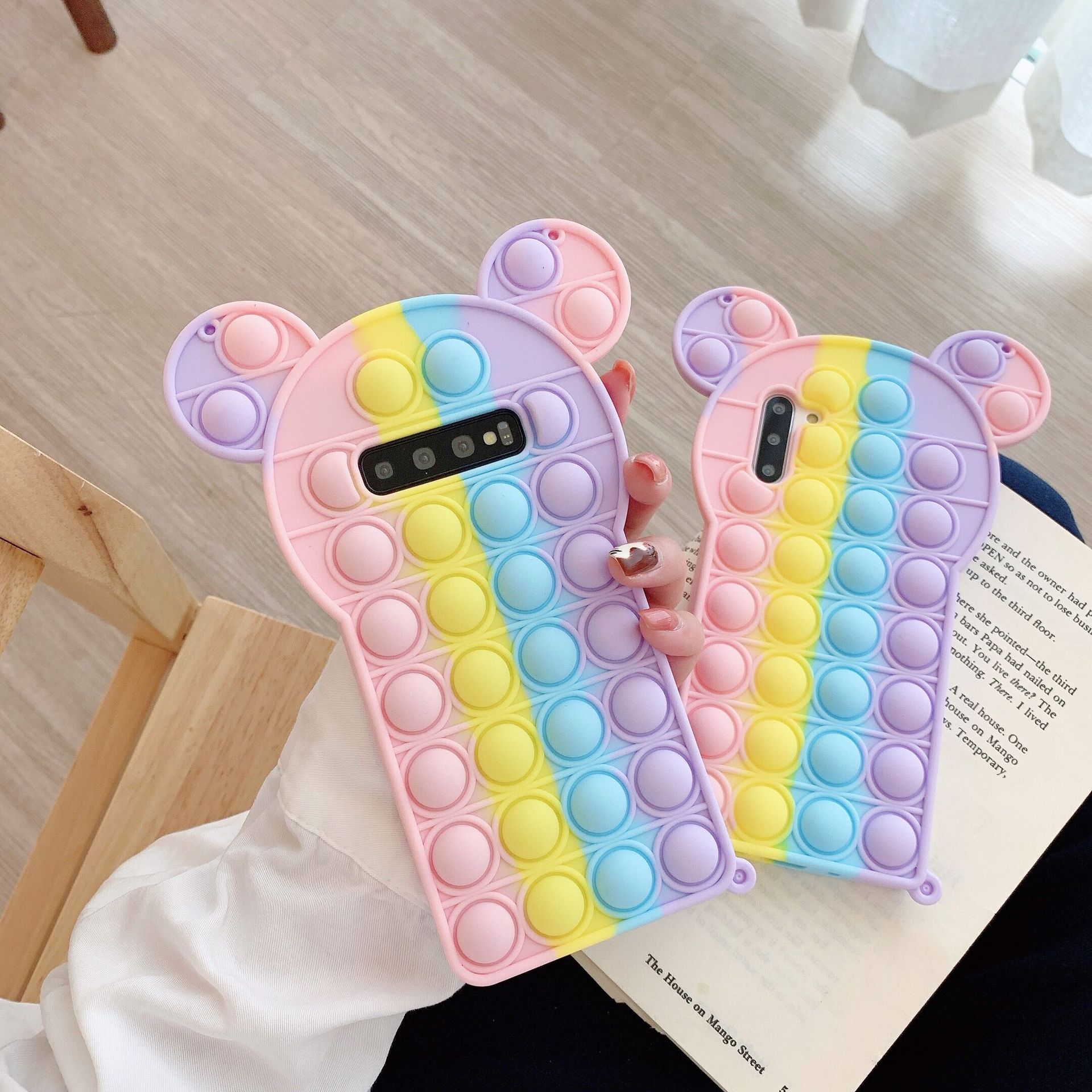 Newest Love Mouse Pop It Phone Cases Samsung Galaxy S9/S10/S20/S21/NOTE ...