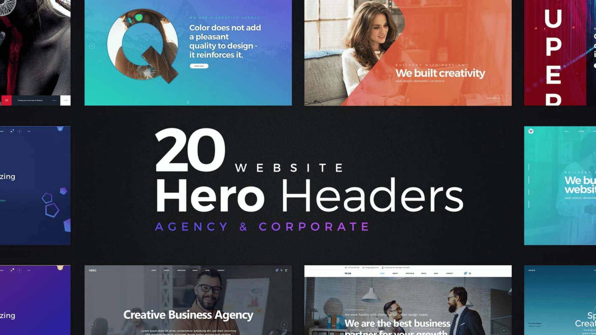 20 Website Hero Headers - Payhip