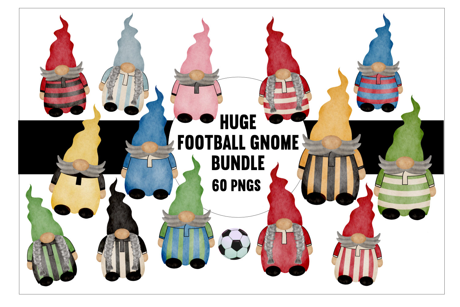 Football Gnomes - Huge Bundle 60 PNGS - Payhip