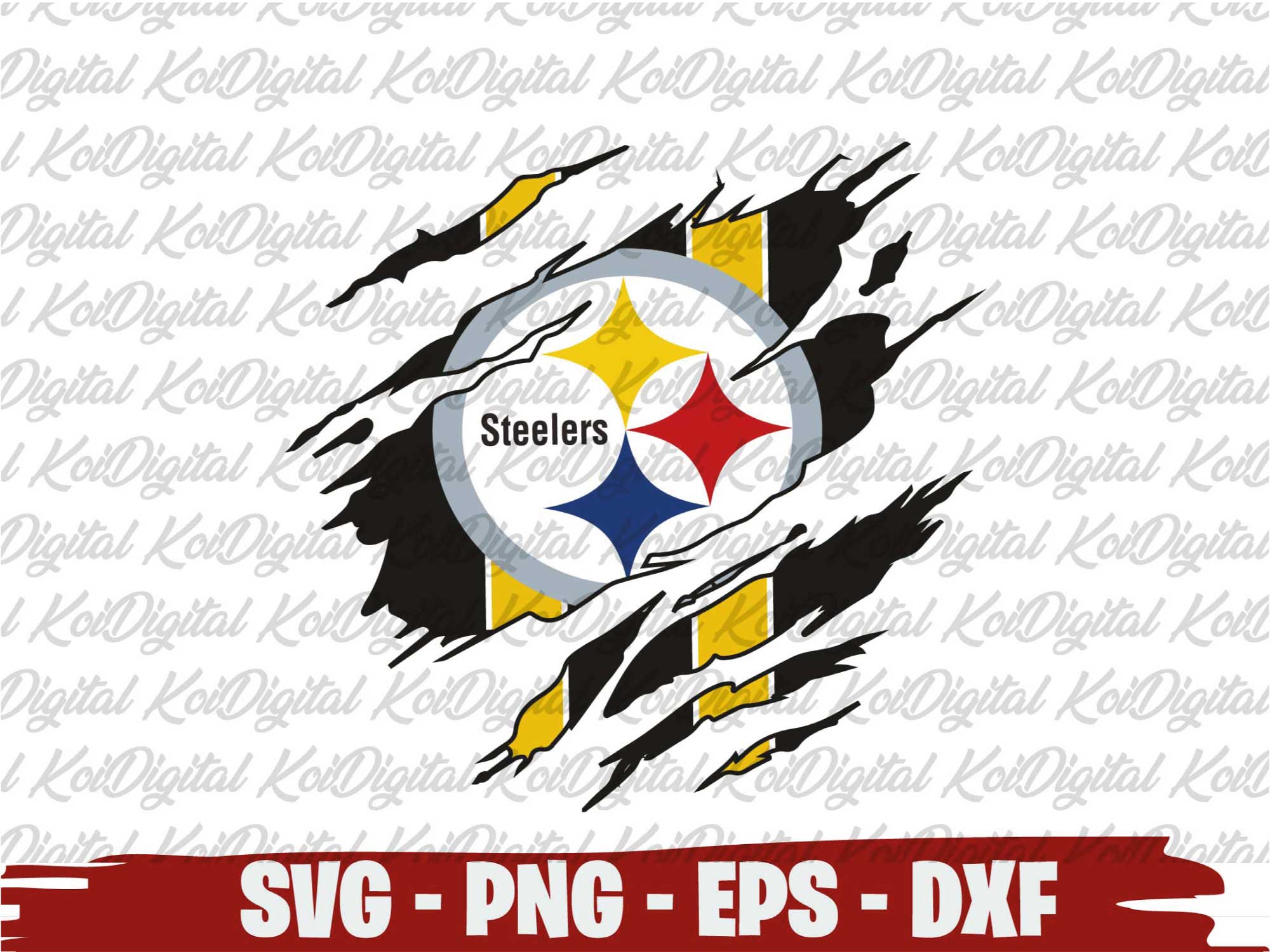 Pittsburgh Steelers Ripped Svg - Payhip
