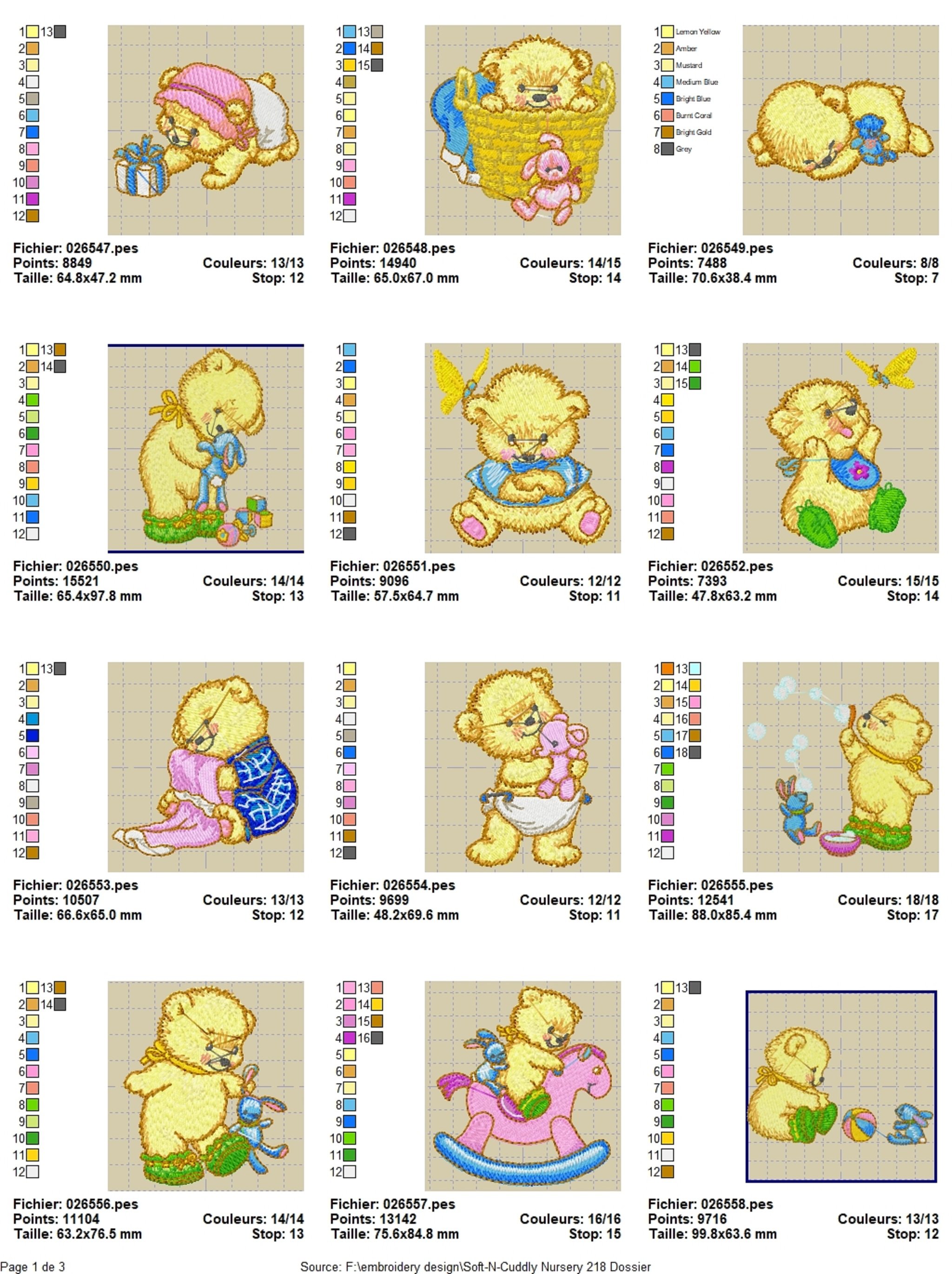 Cuddly Nursery Embroidery designs - Payhip