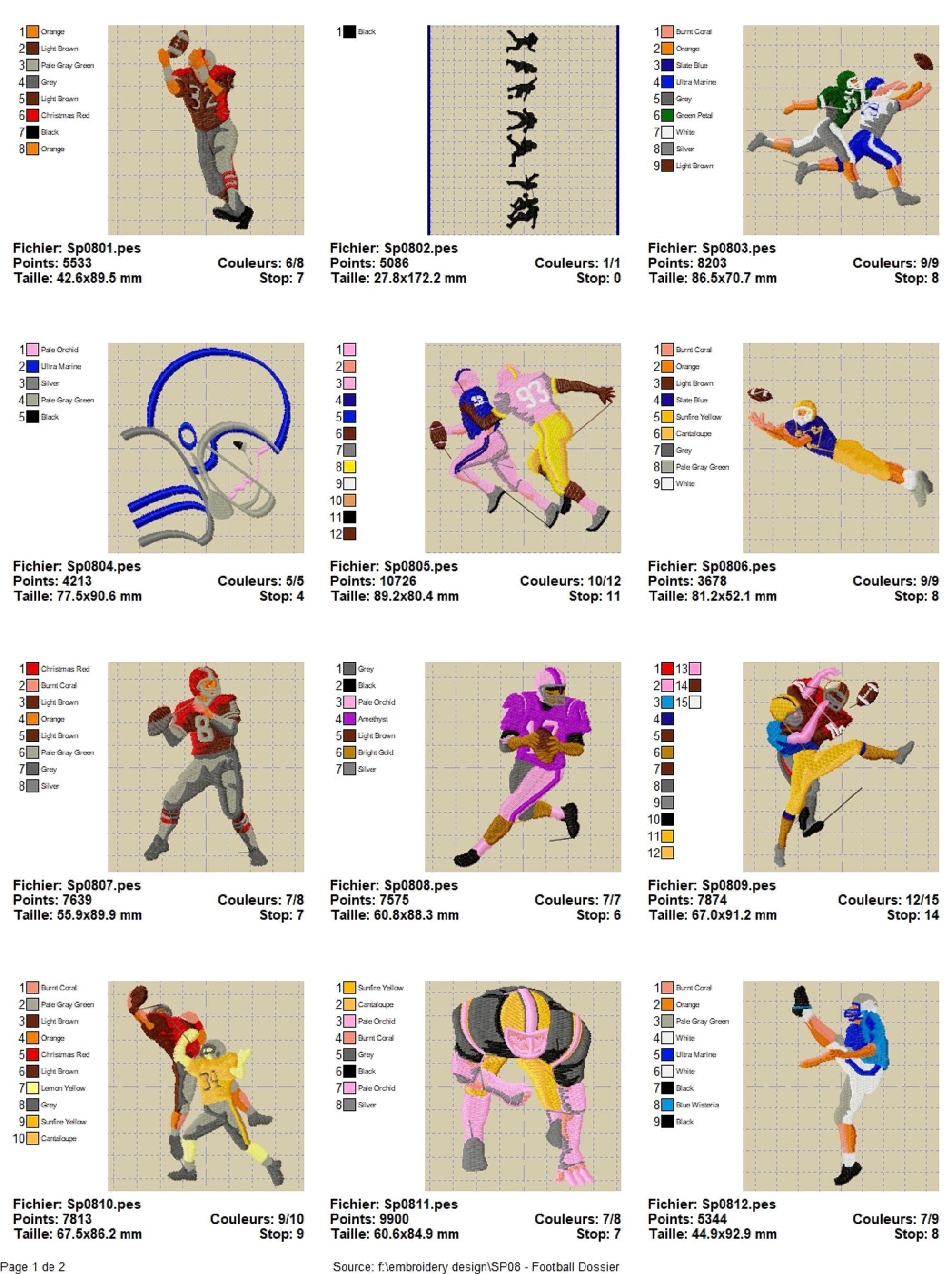 Football embroidery designs - Payhip