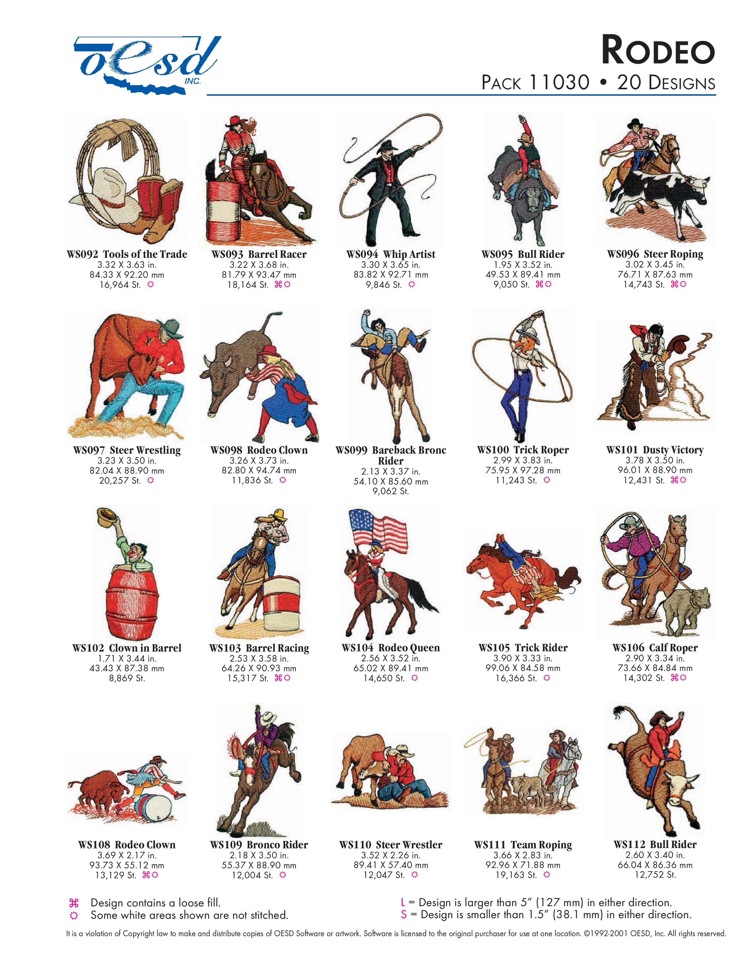 OESD 11030 Rodeo Embroidery Designs - Payhip
