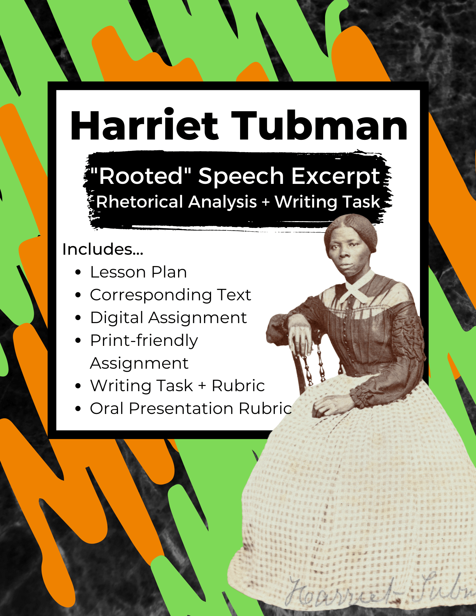 Rhetorical Analysis Writing Task Lesson Plan - Harriet Tubman Rooted ...