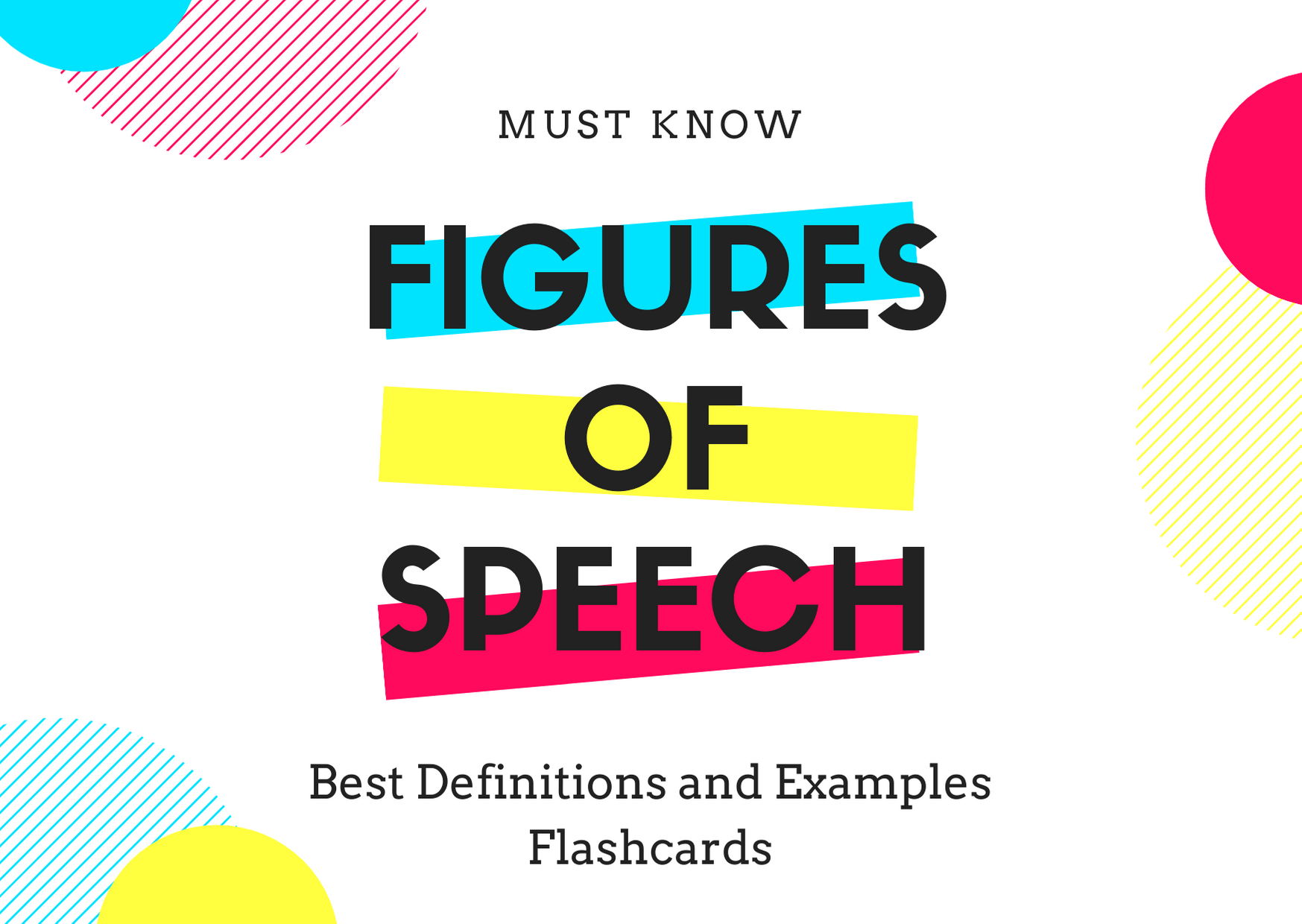 Must-know "Figures of Speech: Definition and example" Flashcards Pack ...