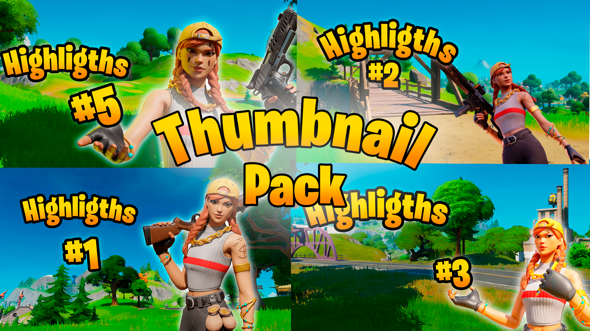 Highligths Thumbnail pack 1-5 Pack streamer - Payhip