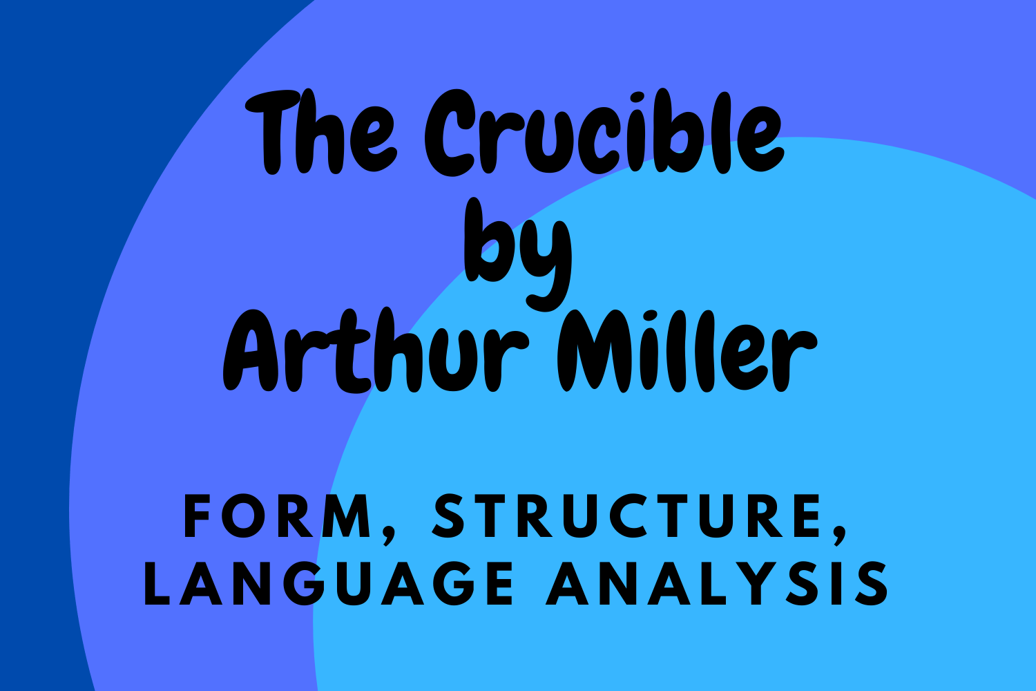 The Crucible - Form, Structure and Language Analysis - Payhip
