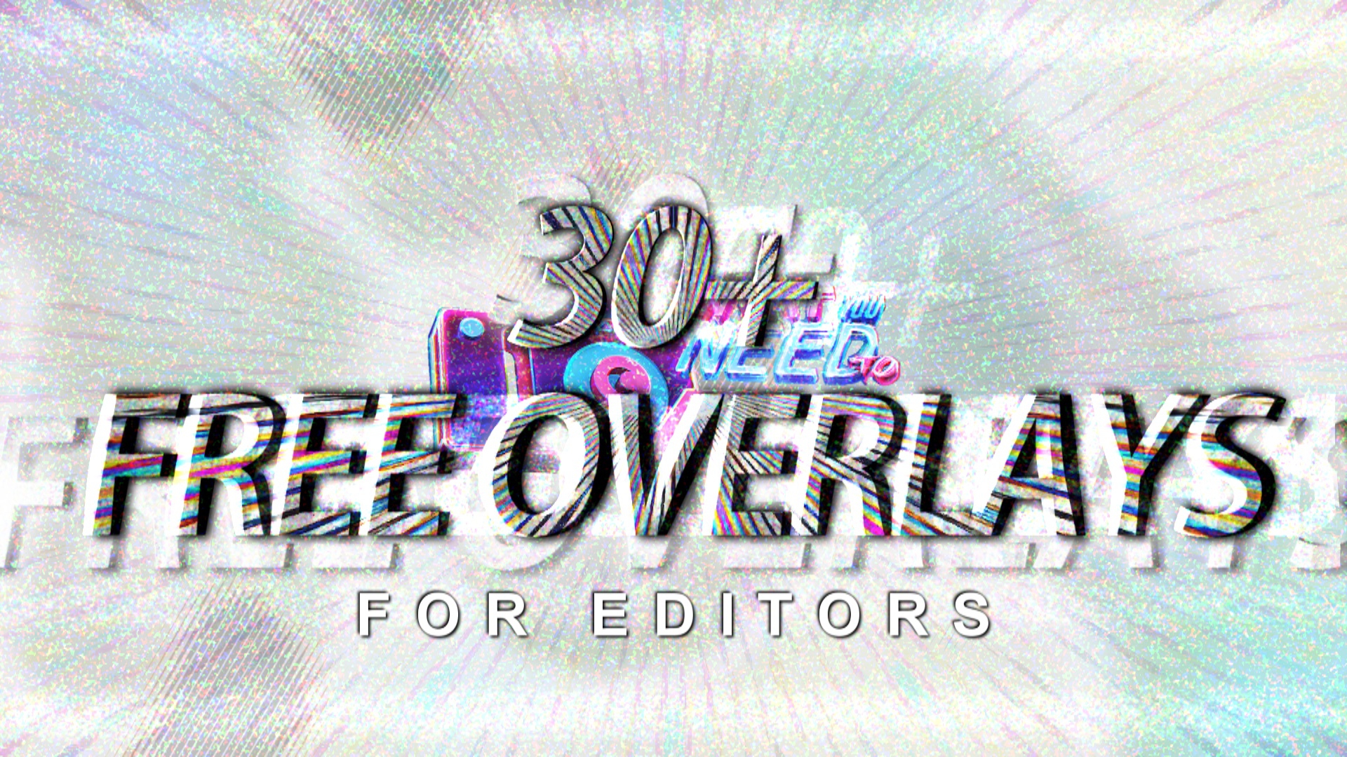 30 FREE GLITCH OVERLAY PACK FOR EDITORS - Payhip