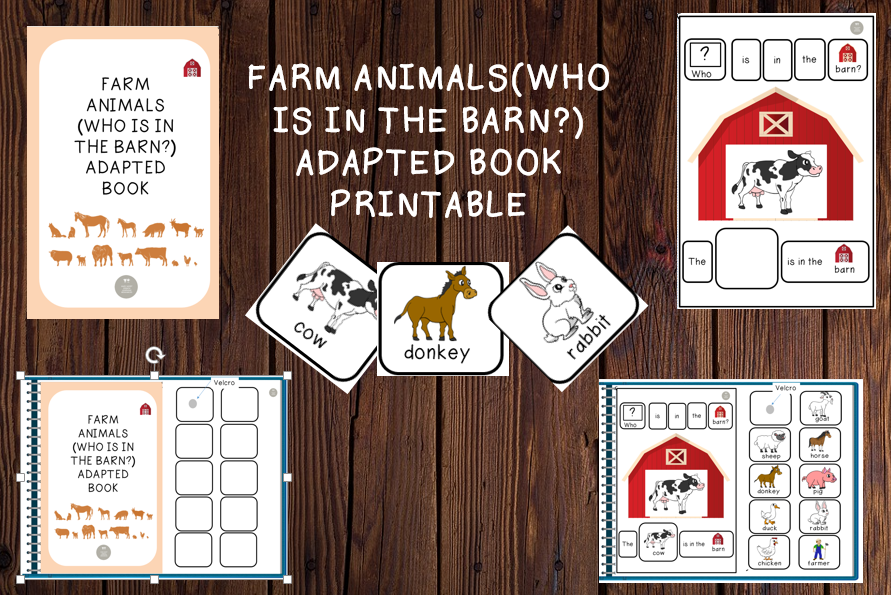 FARM ANIMALS(WHO IS IN THE BARN) ADAPTED BOOK PRINTABLE - Payhip