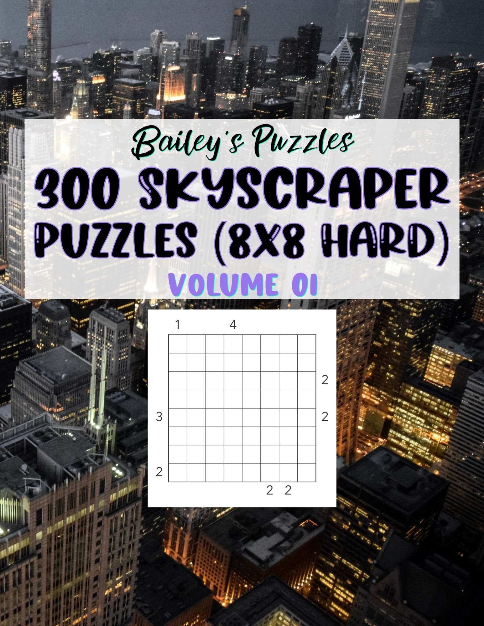 300 SKYSCRAPER Puzzles (8x8, hard) - Payhip