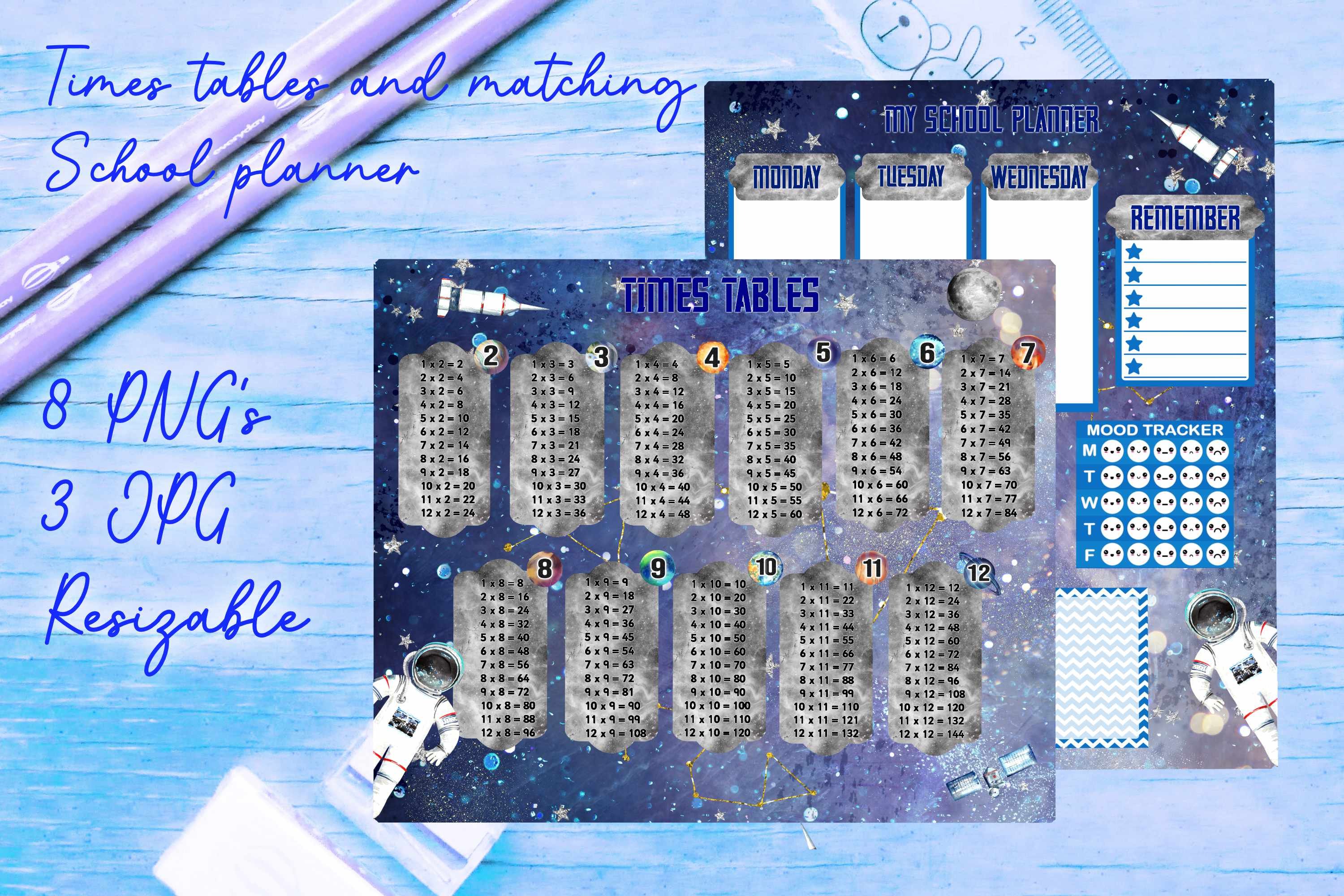 TIMES TABLES & PLANNER SPACE - Payhip