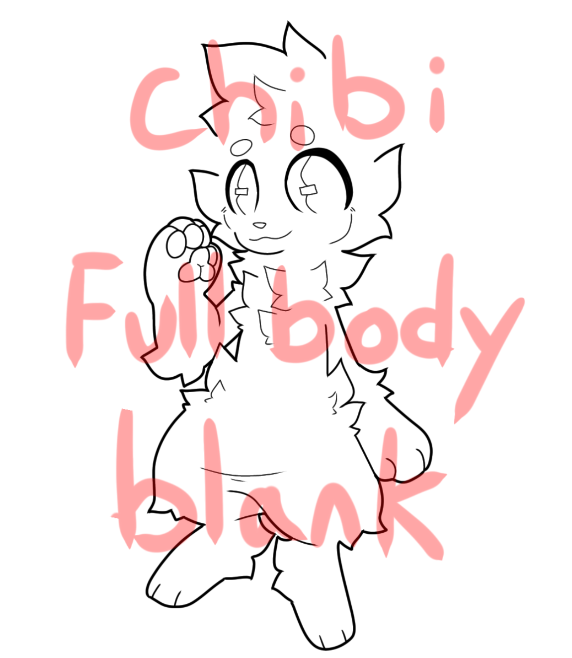 Chibi furry base blank F2U - Payhip