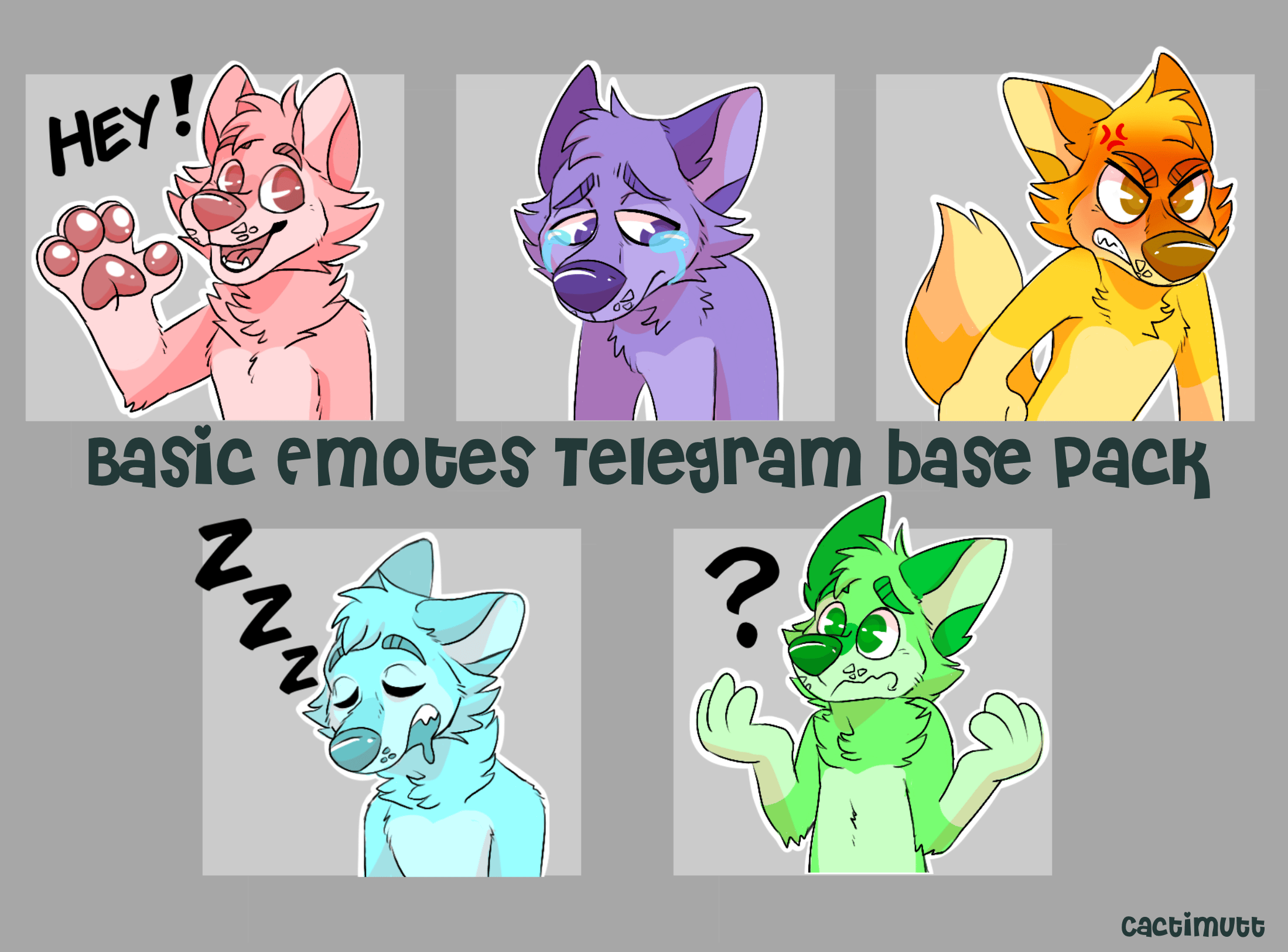 Telegram Stickers Basic Emotes #1 - Payhip