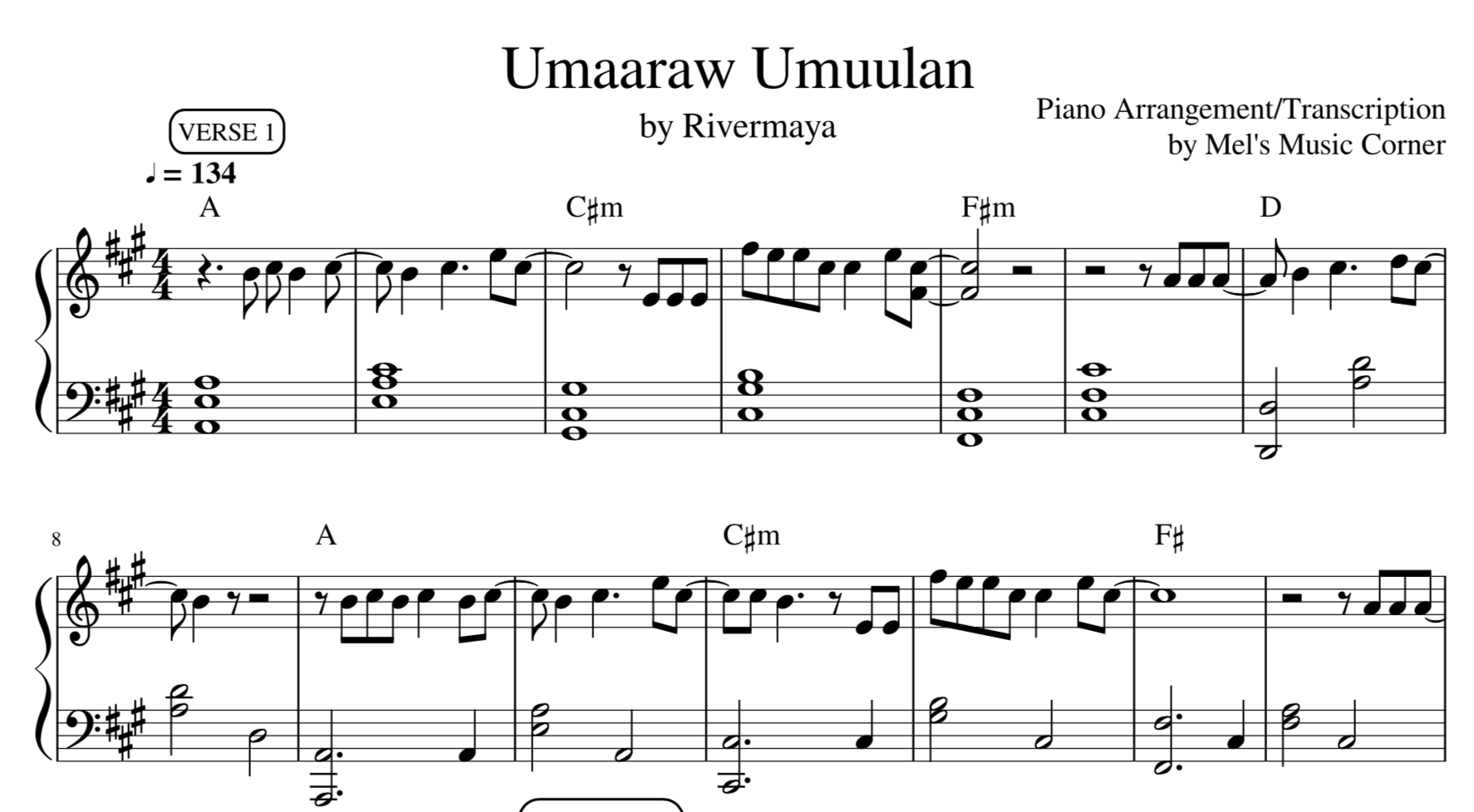 Umaaraw Umuulan by Rivermaya SHEET MUSIC OR MIDI - Payhip