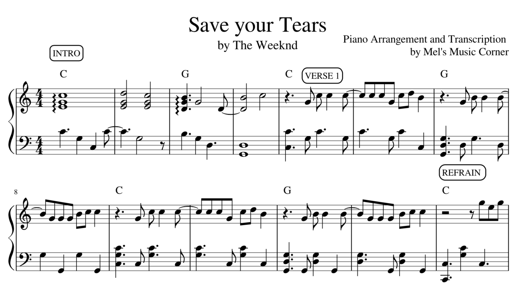 Save Your Tears by The Weeknd sheet music - Payhip