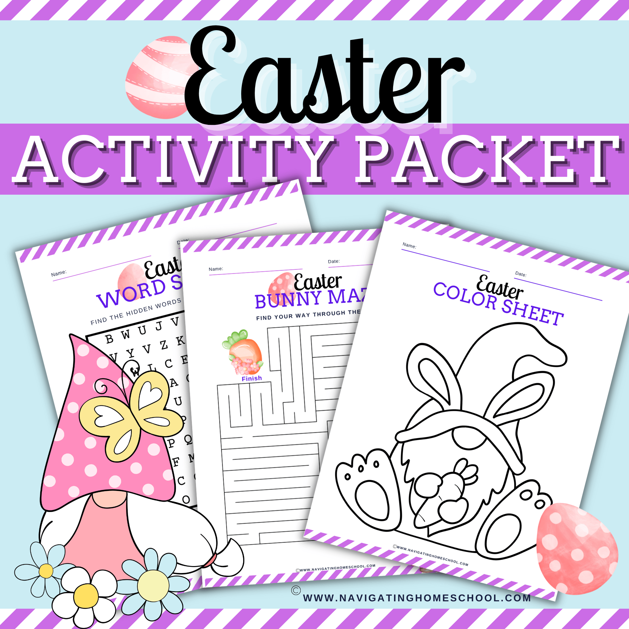 Easter Activity Packet - Word Searches, Crossword Puzzles, Mazes ...