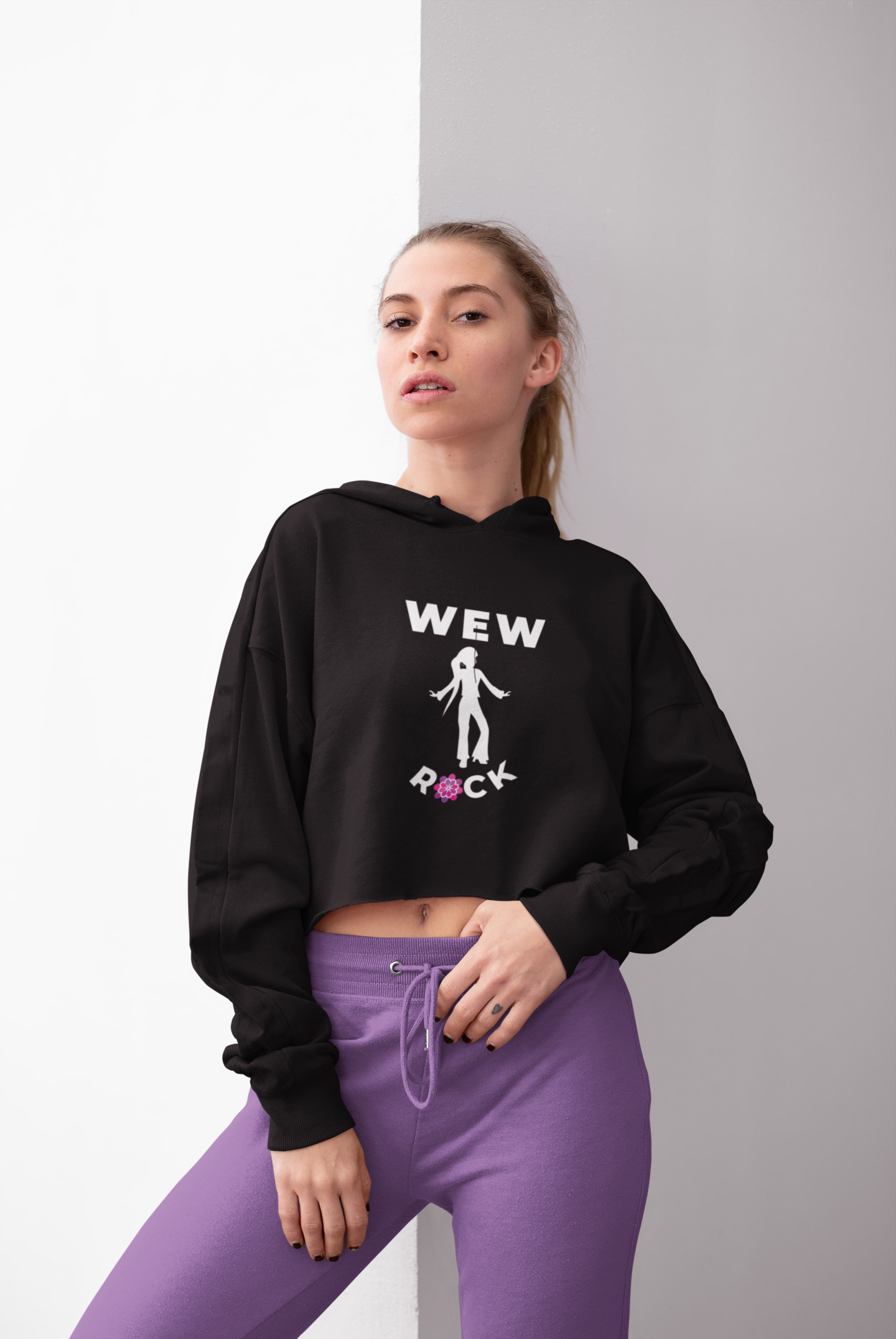 We Rock Crop Hoodie - Payhip